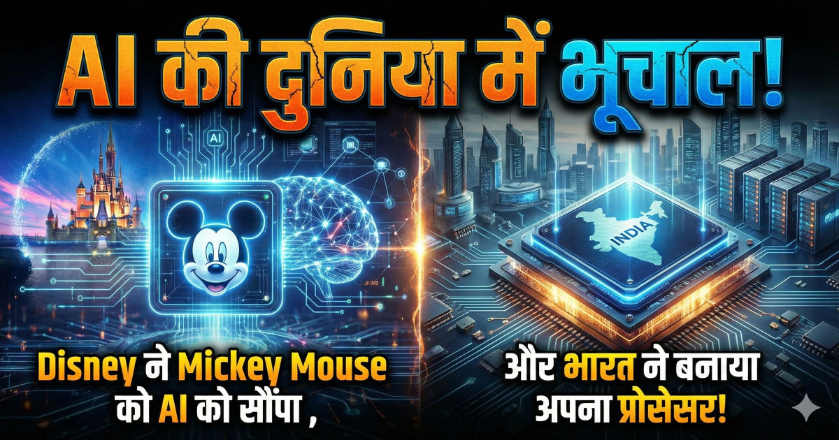AI की दुनिया में भूचाल! Disney ने Mickey Mouse को AI को सौंपा, और भारत ...